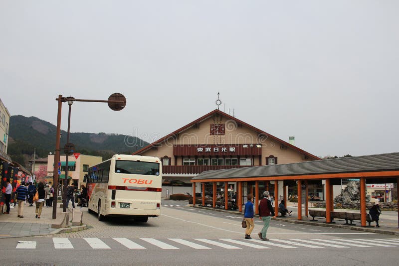 A Loop Bus Station at Nikko Editorial Photo - Image of station, travel ...