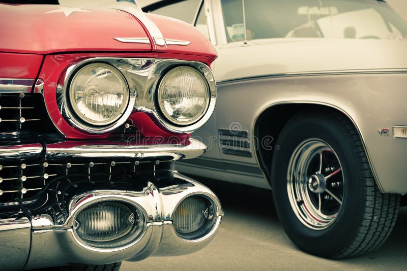 Front of old car, retro stock image. Image of front, luxury - 43518877