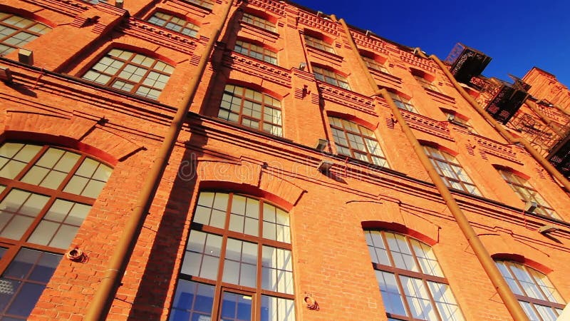 Red Brick Building, with a Fire Staircase Stock Footage - Video of city ...