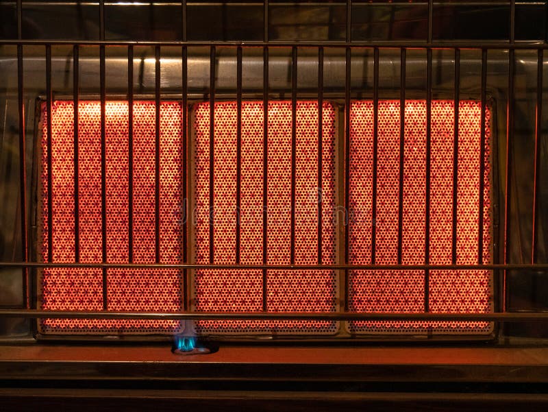 Vivid Red Front Panel of a Butane Stove Stock Photo - Image of industry ...