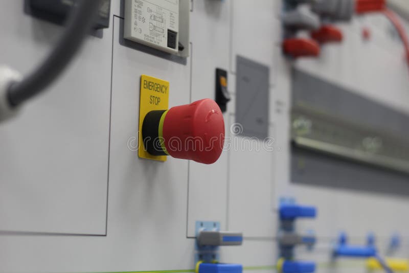 Front Panel of Electrical Equipment with Commutation Wires and Devices ...
