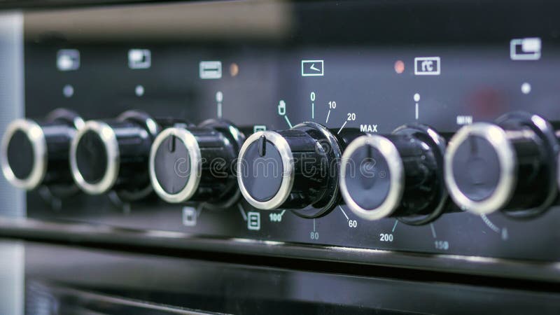 The Front Panel of the New Electric Stock Image - Image of chrome ...