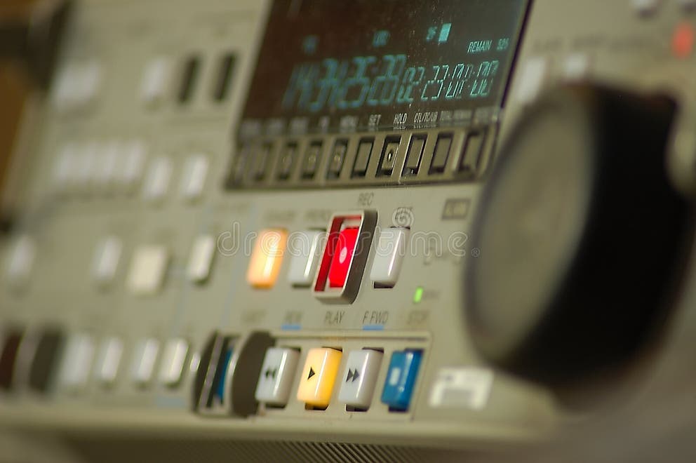 Front Panel of Video Recorder Stock Image - Image of equipment, control ...