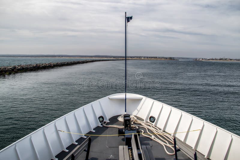 Front Part of a Boat on the Ocean Stock Image - Image of dock, summer ...