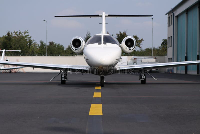 Front Part Of Small Jet Cabin Stock Photo - Image of belt, vent: 21984576