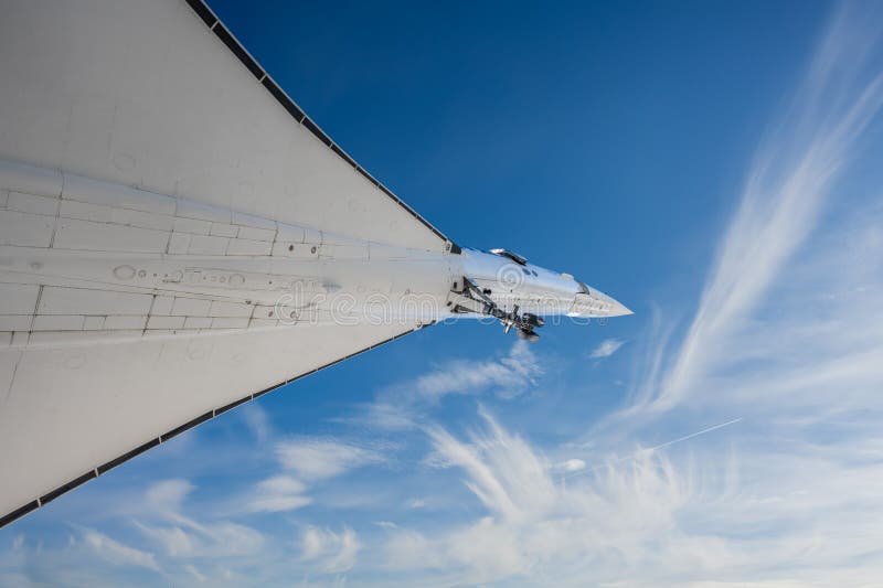Front Part of Supersonic Passenger Airliner Editorial Photo - Image of ...