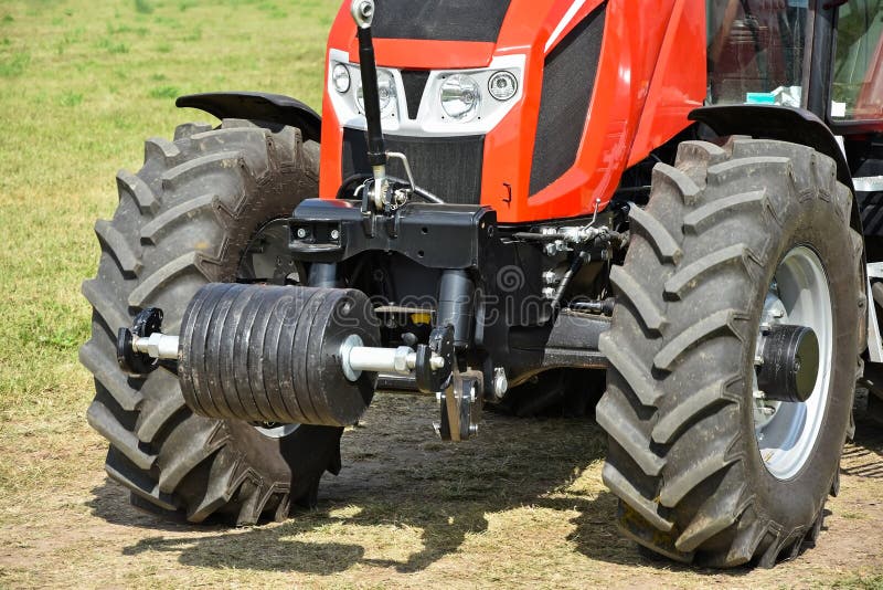 Front part of a tractor stock image. Image of large, metal - 77950101