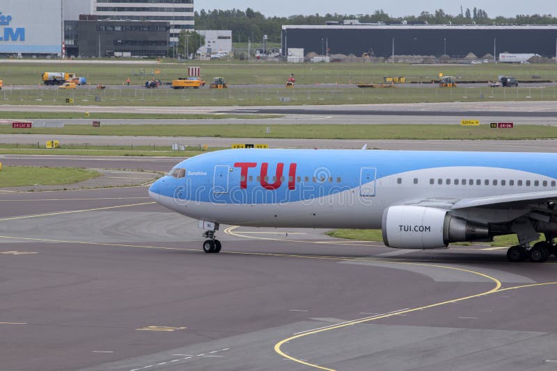 Front Part TUI Plane at Schiphol Airport the Netherlands 26-5-2022 ...