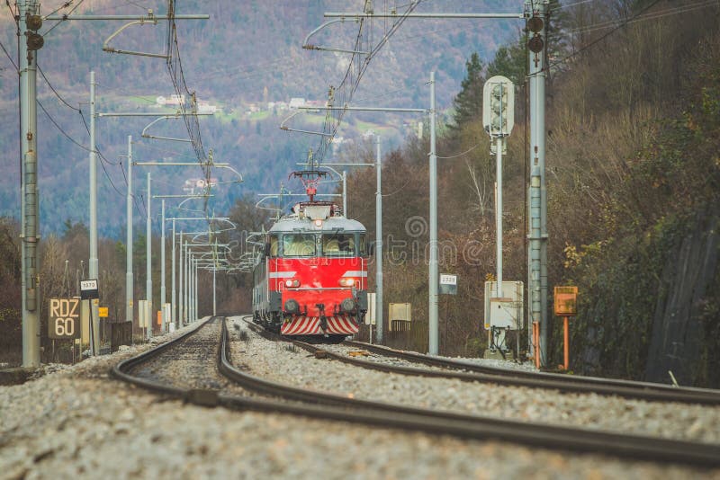 Front of a passenger train stock image. Image of modern - 185133467
