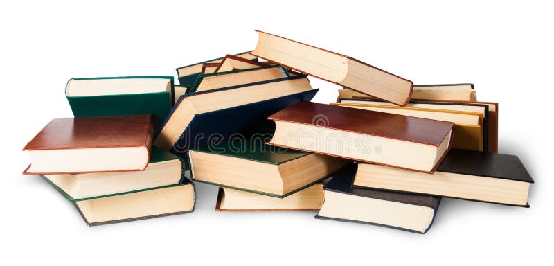 Stack of Old Books Front View Stock Photo - Image of ancient, reading ...