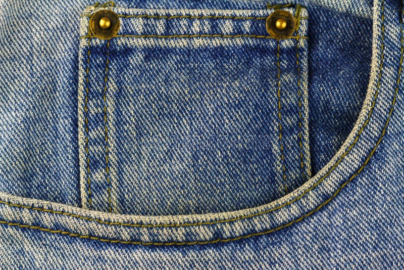 Front Pocket of Blue Jeans, Denim Texture Background Stock Photo ...