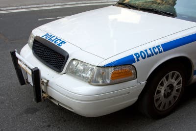 Front of Police car stock photo. Image of auto, nypd, safety - 5106170