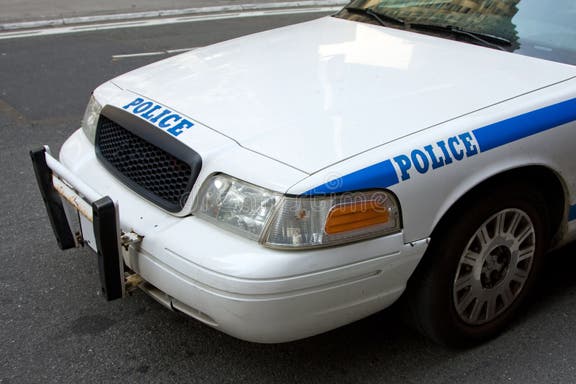 Front of Police car stock photo. Image of auto, nypd, safety - 5106170