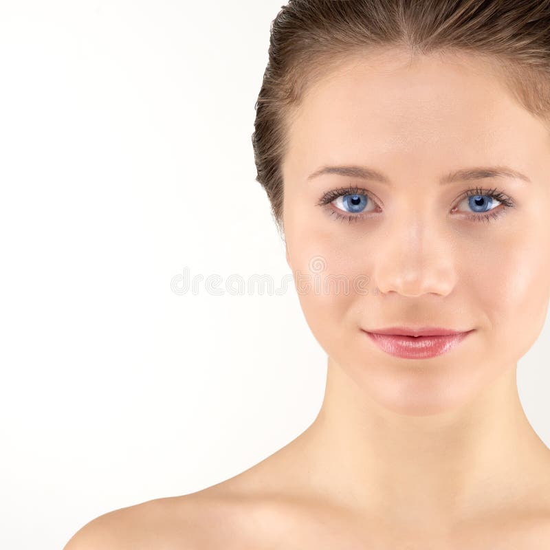 Front portrait woman stock photo. Image of attractive - 37728846
