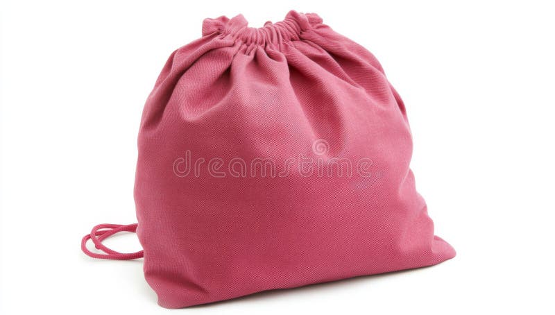 In Front of a Pure White Backdrop is a Small Drawstring Backpack Made ...