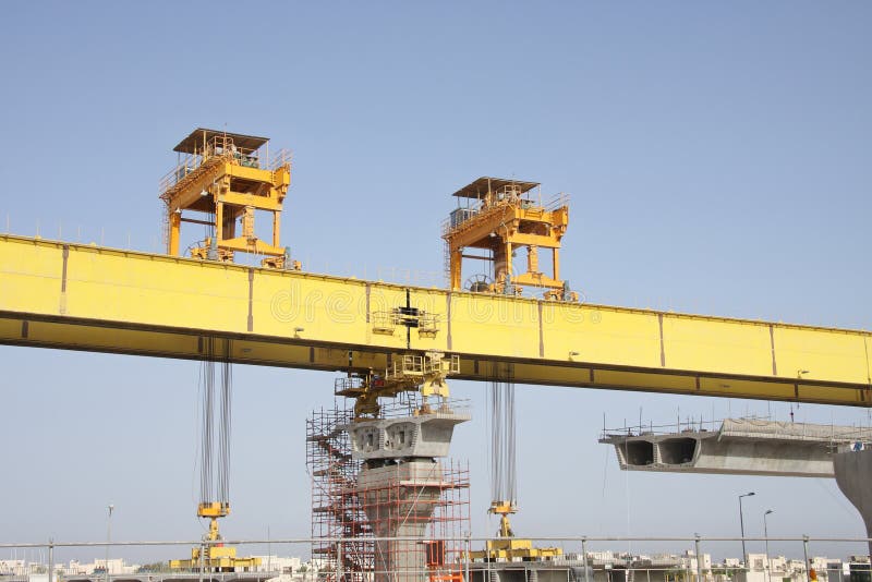 Launching Girder Also Called As Launching Gantry Stock Photo - Image of ...