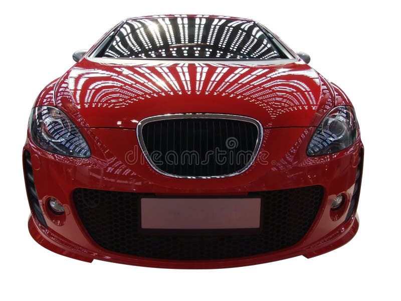 Front of red car stock photo. Image of vehicle, race, automobile - 3078212
