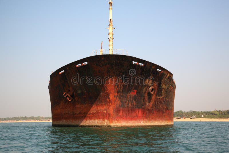 In Front of the River Princess Stock Image - Image of beached, tanker ...