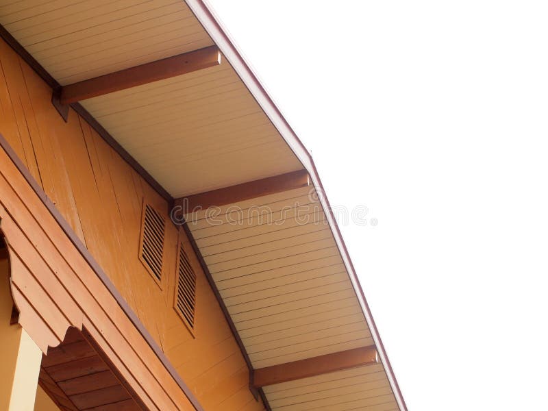 Front Roof line of an Home stock photo. Image of design - 187316606