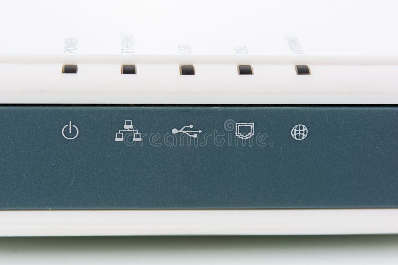 Front router network hub stock photo. Image of socket - 37413160