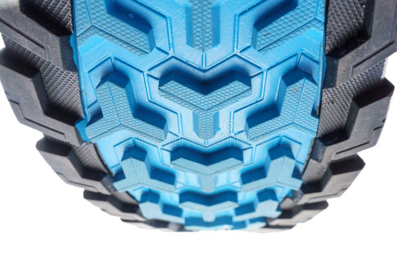 Running Shoe Soles Isolated on White Stock Photo - Image of sole ...