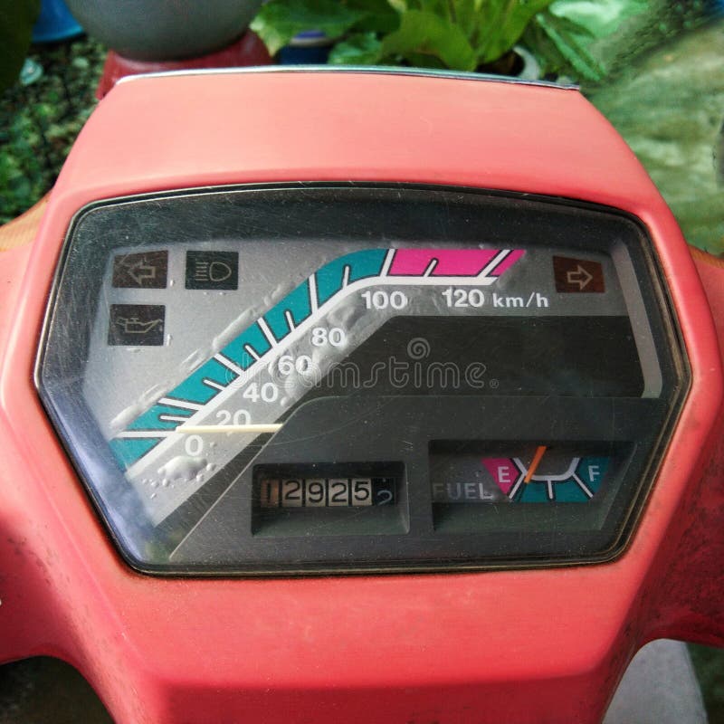 Front screen motorcycle stock photo. Image of milage - 93197672