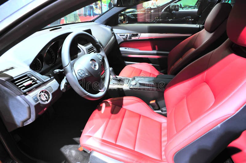 Front seats of benz editorial stock image. Image of design - 21443684