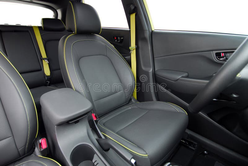 Front Seats of a Modern Passenger Car Stock Photo - Image of driving ...