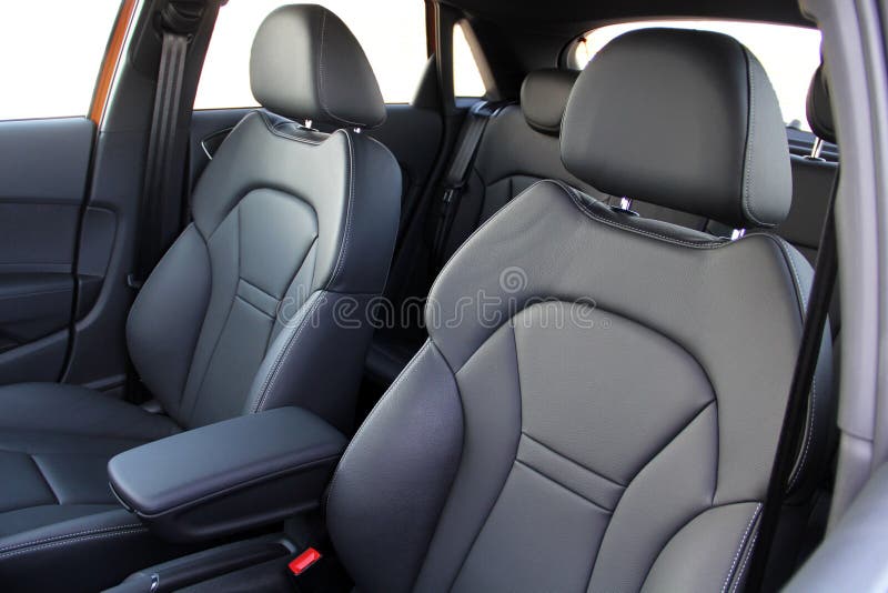 Front car seats stock photo. Image of automotive, black - 131926192