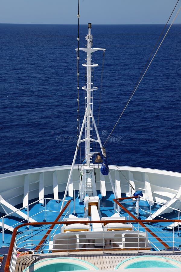 Front of a ship stock photo. Image of titanic, path, motorboat - 47105940