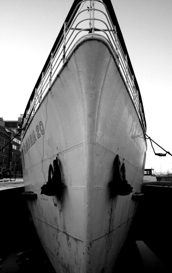 The front of a ship editorial photography. Image of black - 102417007