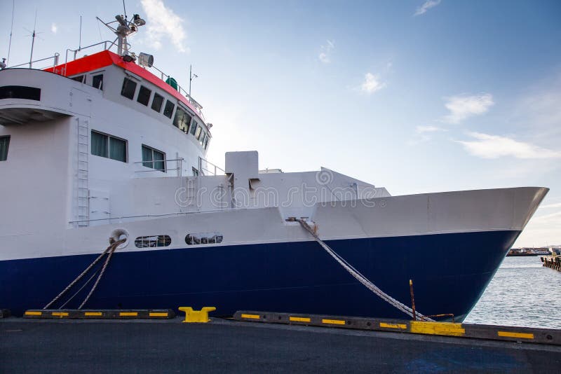 Front of a Ship Ina a Harbour Stock Image - Image of dock, front: 59333625