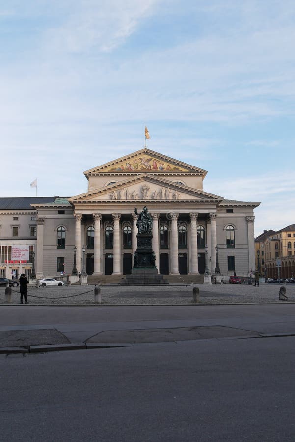 Front Side of the Bavarian State Opera, Munich, Germany Editorial Stock ...