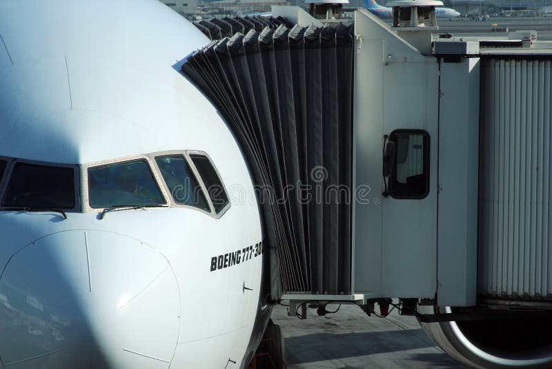 Front Side of a Boeing 777 Airplane Editorial Stock Image - Image of ...