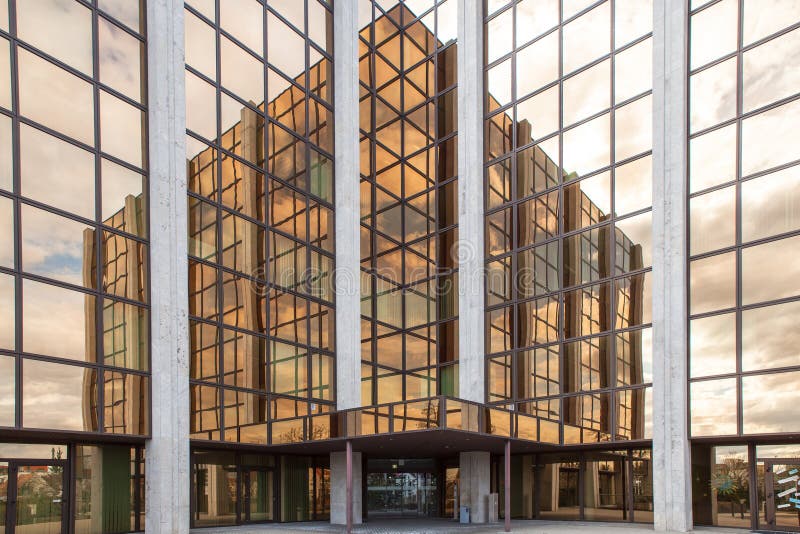 The Front Side of the Building Stock Photo - Image of color ...