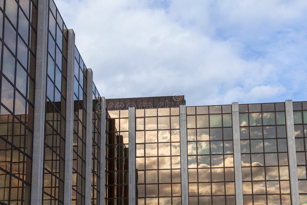 The Front Side of the Building Stock Photo - Image of grass ...