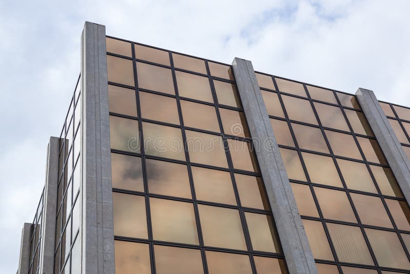 The Front Side of the Building Stock Photo - Image of generic, grass ...