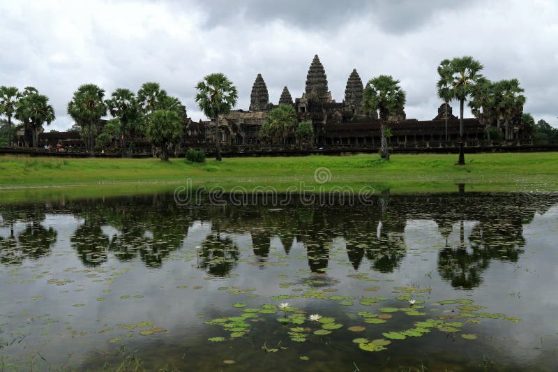 Front Side of the Main Complex, Angkor Wat Stock Photo - Image of visit ...