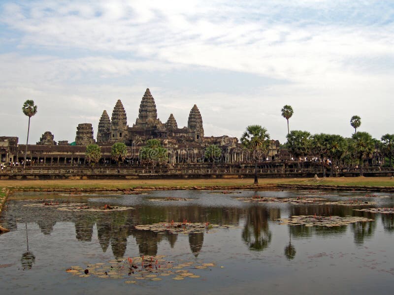 Front Side of the Main Complex, Angkor Wat Stock Photo - Image of ...
