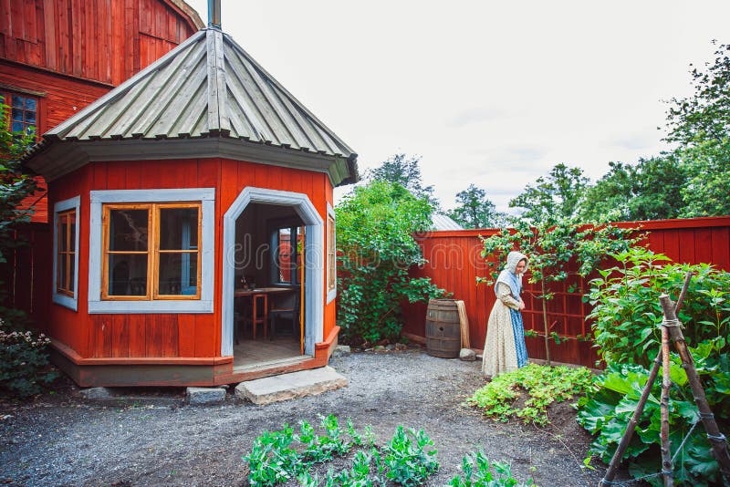 Front Side of Old Traditional Wooden House Editorial Stock Image ...