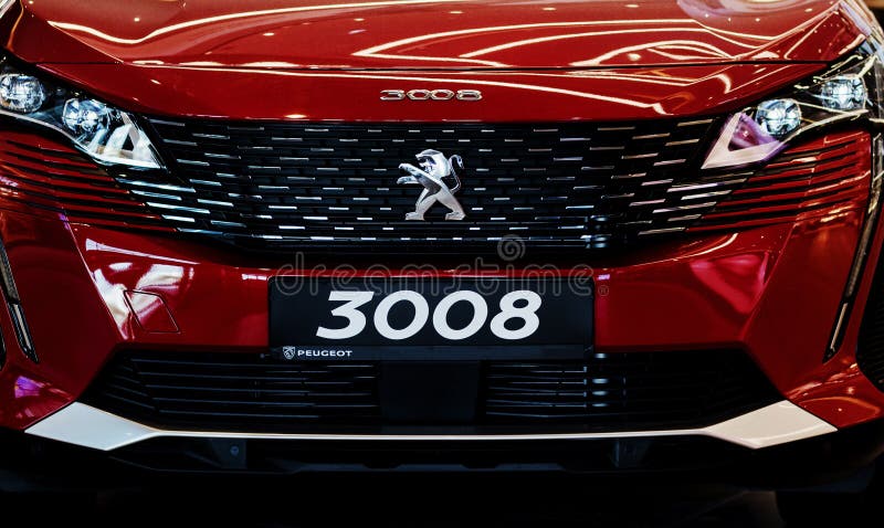 Front side of Peugeot 3008 editorial photo. Image of crossover - 303134281