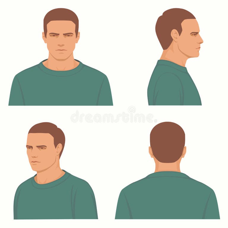 Human Head Side View Stock Illustrations – 8,534 Human Head Side View ...