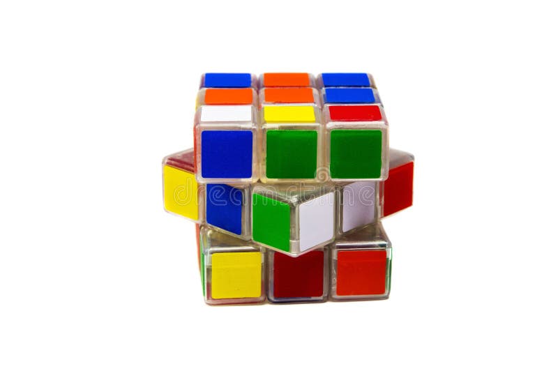 Blank White Rubiks Cube Puzzle Editorial Image - Image of challenge ...