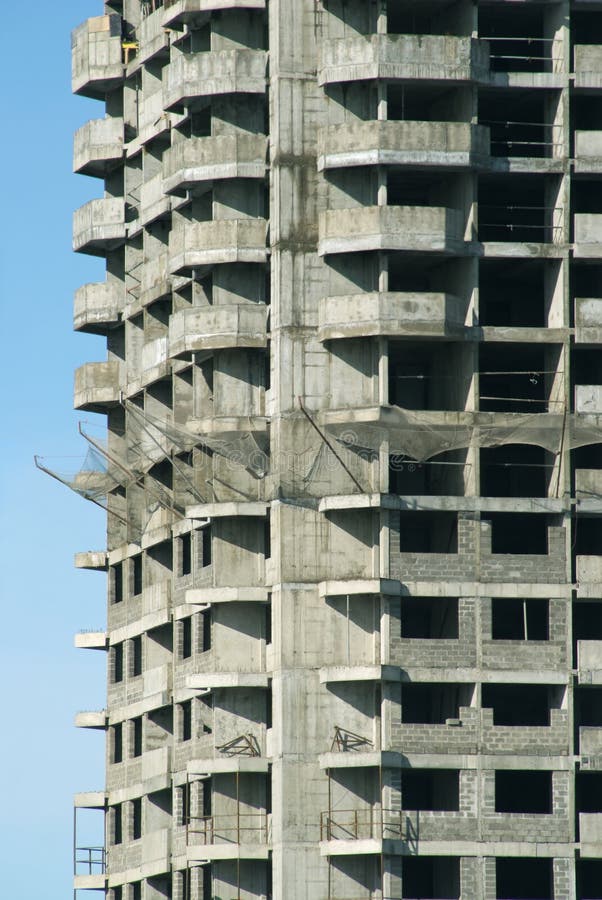 Front and Side View of Construction Building Part Stock Image - Image ...