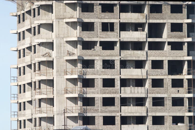 Front and Side View of Construction Building Part Stock Image - Image ...