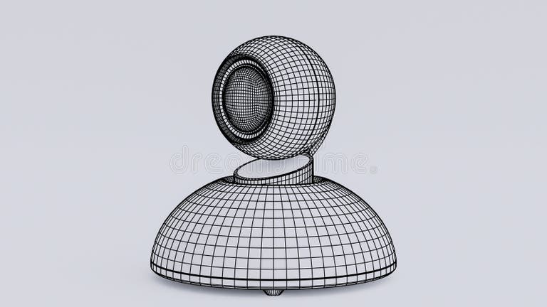 Front Side View Mini Web Camera Product Design Concept Stock ...