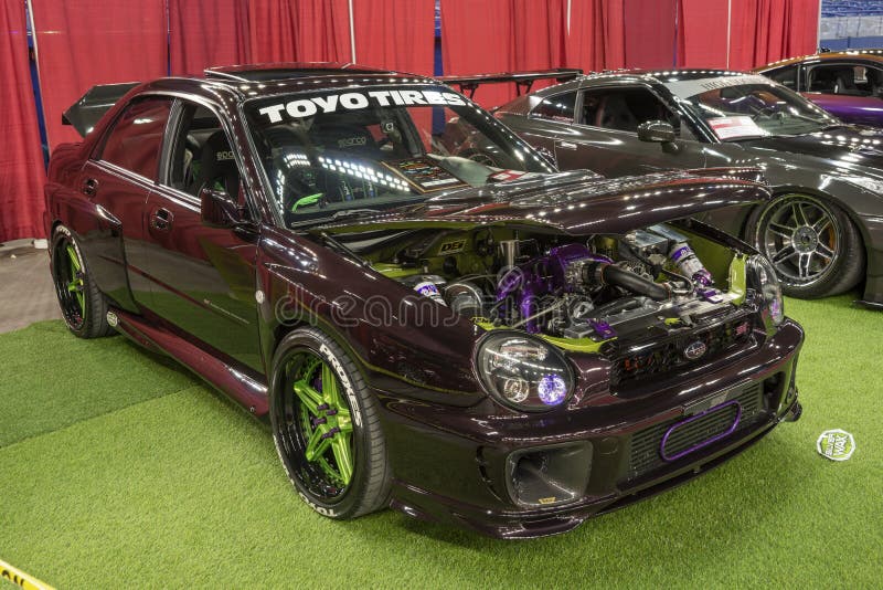 Modified Subaru BRZ with Aimgaim Bodykit on a Car Modification Show ...