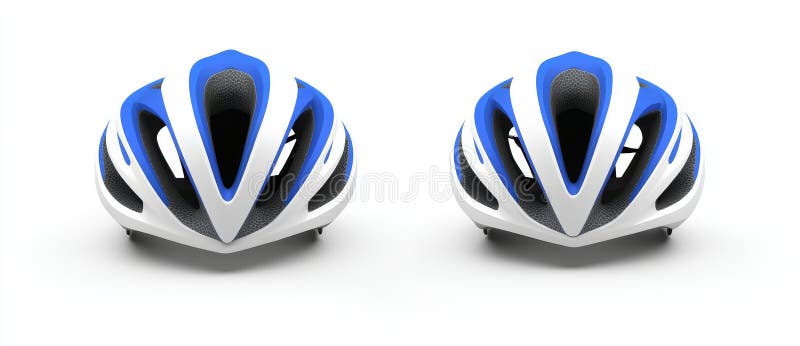 The Front and Side Views of Modern Cycling Gear, Including Black and ...