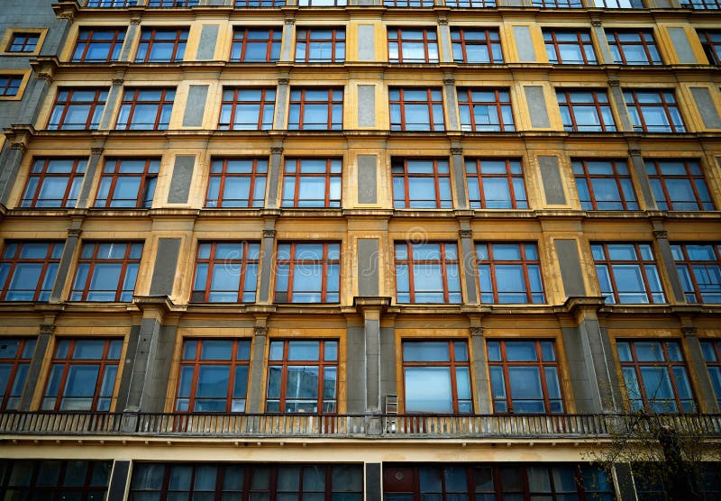 Front Side of Vintage Building Background Stock Photo - Image of face ...