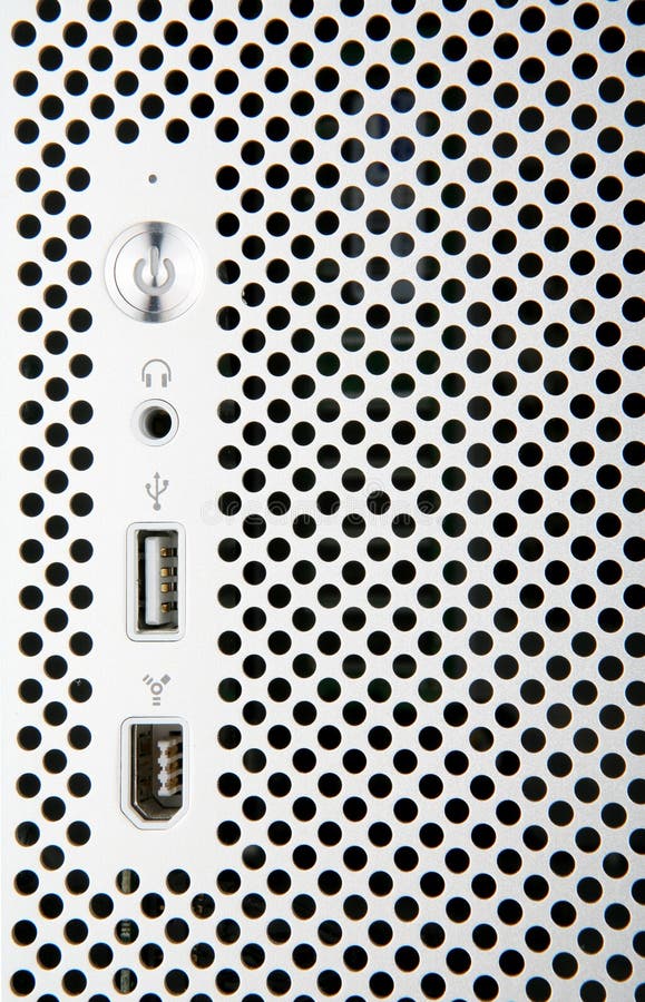 Front Silver Computer stock photo. Image of generation - 509338